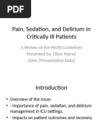 ICU PADIS Clinical Guidelines | PDF | Intensive Care Medicine ...