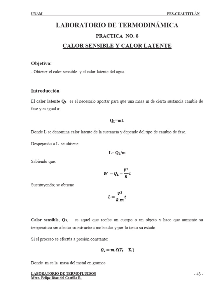 Guia Practica Transf Calor | PDF | Calor | Calor latente