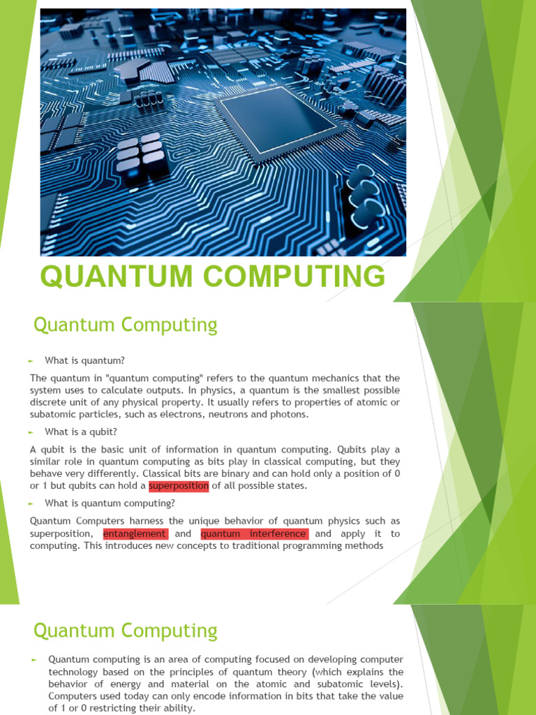 Fundamental Unit 5 Quantum Computing | PDF | Quantum Computing | Quantum Mechanics