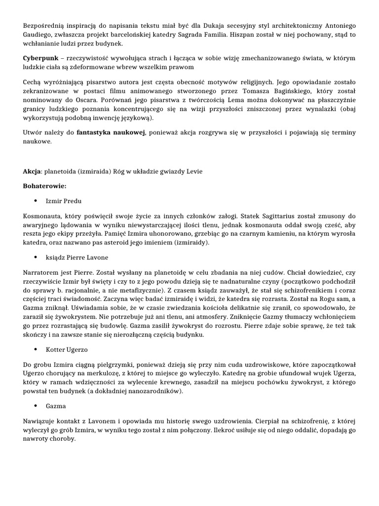Katedra Jacka Dukaja | PDF