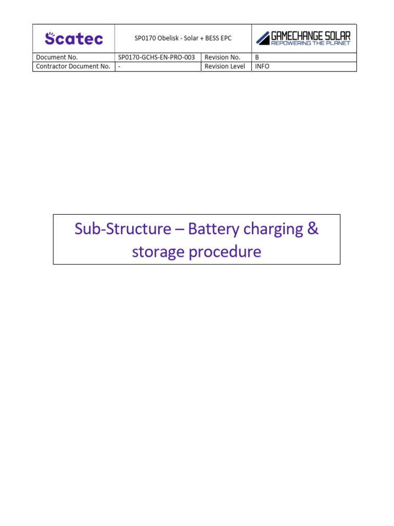 SP0170-GCHS-EN-PRO-003 - B-INFO-Sub-Structure - Battery Charging ...