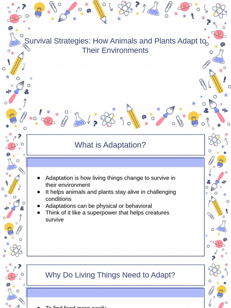 Understanding Adaptation in Nature | PDF