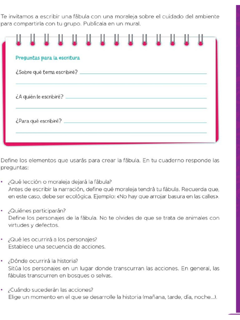 Escritura de Una Fábula | PDF