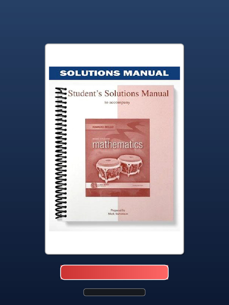 Test Bank For Basic College Mathematics A Real World Approach 3rd ...