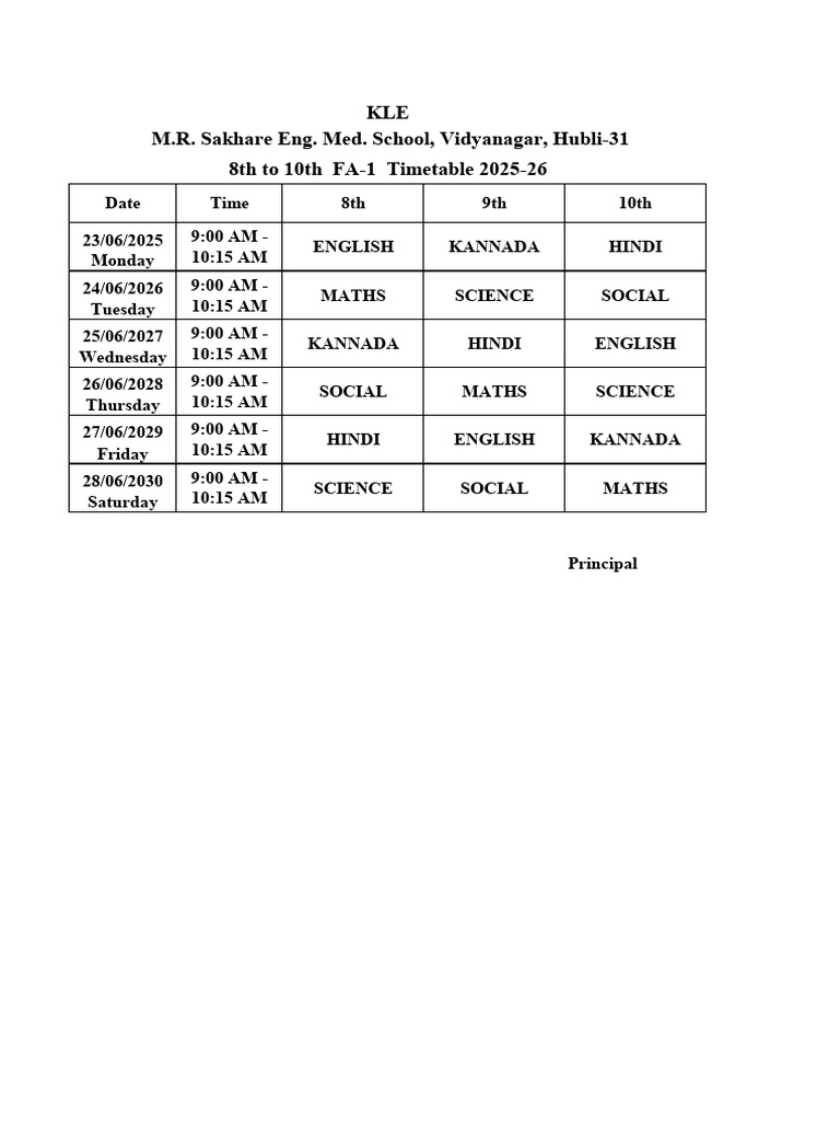 Fa1 TT 2025-26 | PDF