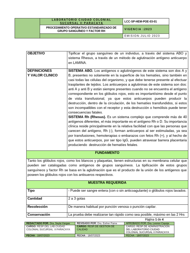 6 Tipificación Sanguínea | PDF | Tipo de sangre | Sangre