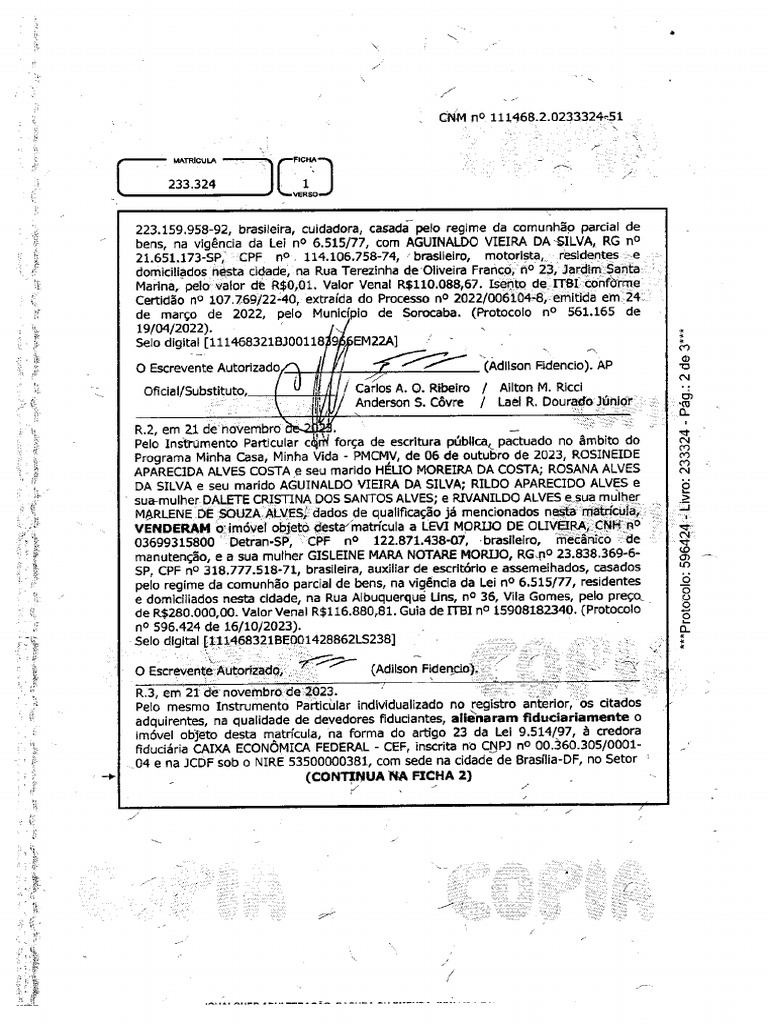 Matricula 2 | PDF