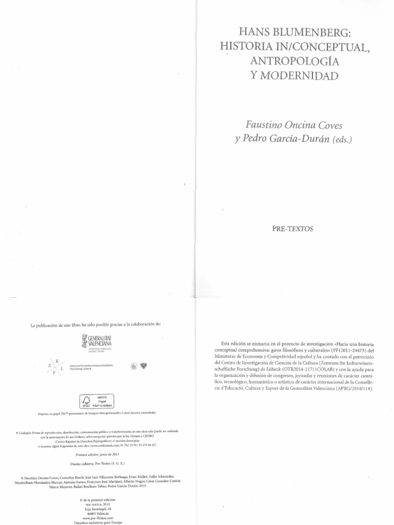 Blumenberg - Historia... Hoy | PDF
