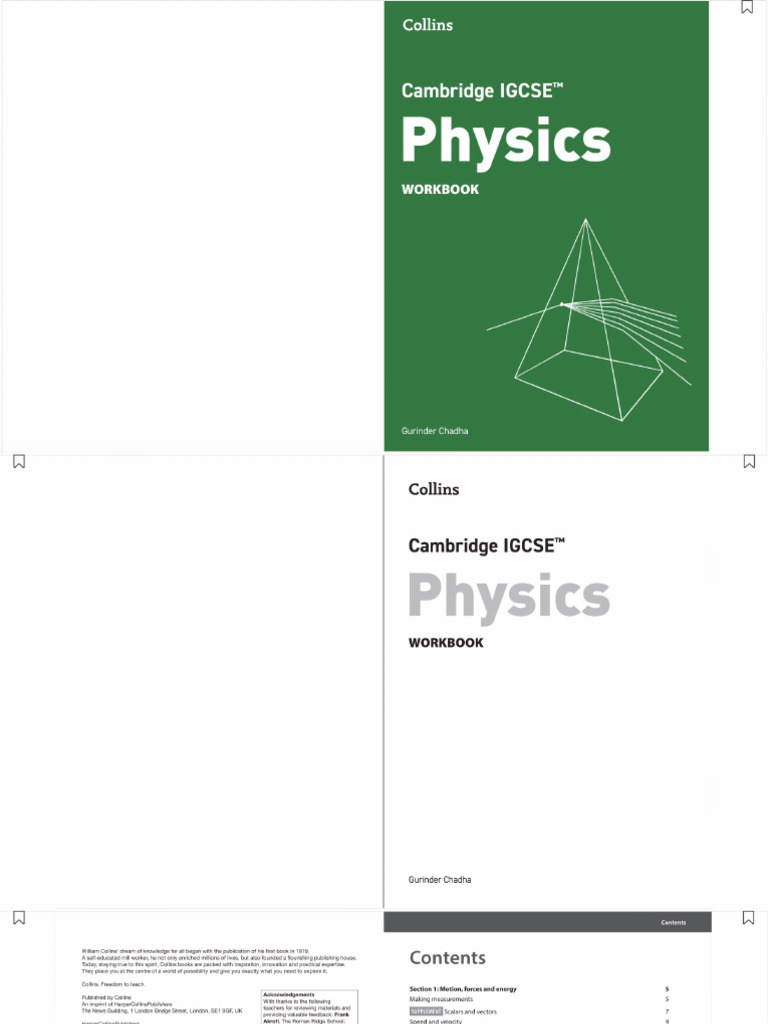 Physics WorkBook, Collins | PDF