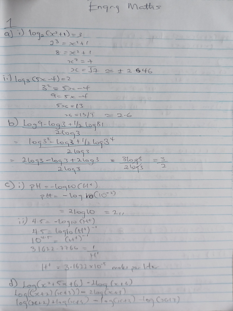 Engineering Maths PST Questions | PDF