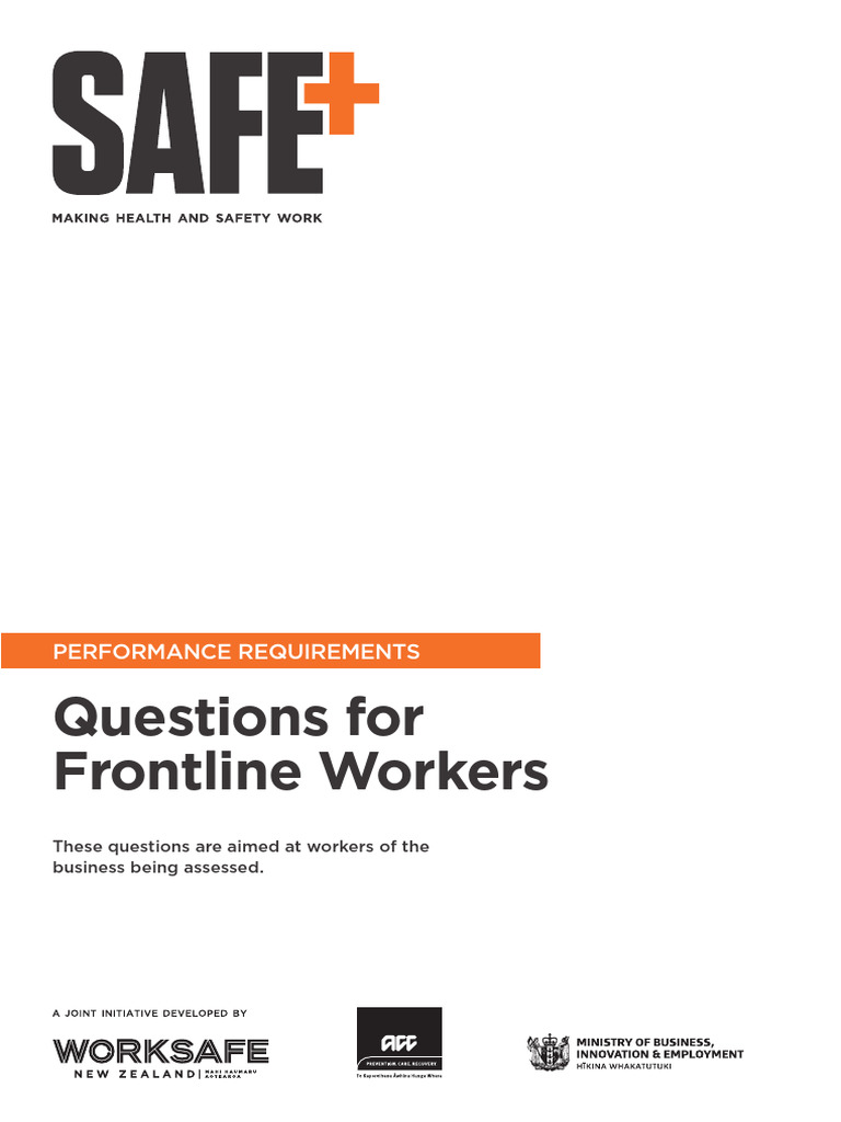 Health and Safety Questions for Workers | PDF | Risk | Occupational ...