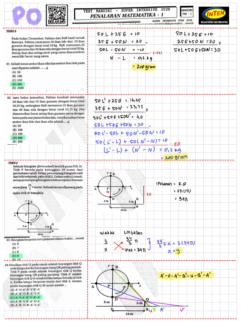 Mandiri PM 1 Supin | PDF