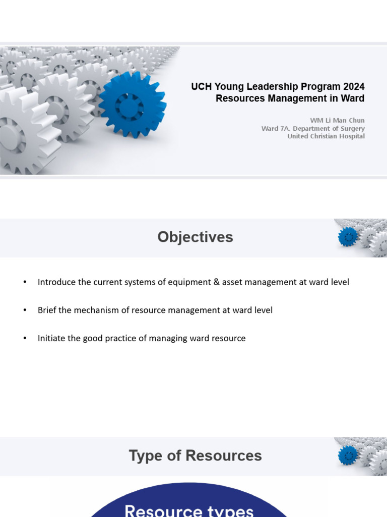 Mr. M C Li - Resource MGT in Ward - Young Leadership Program 2024 - v2 ...