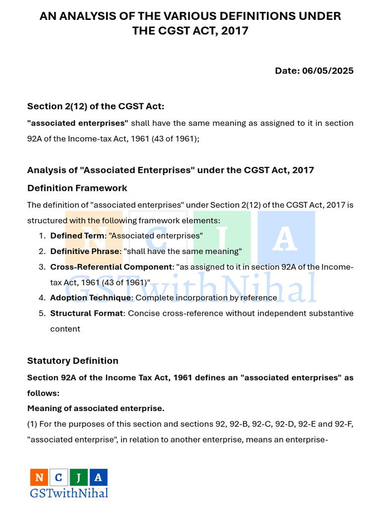 Sec 2 (12) - Associated Enterprises | PDF | Loans | Business