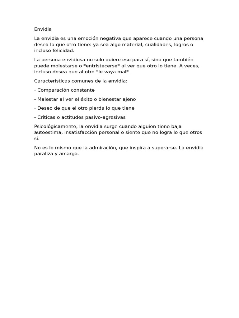 Envidia | PDF