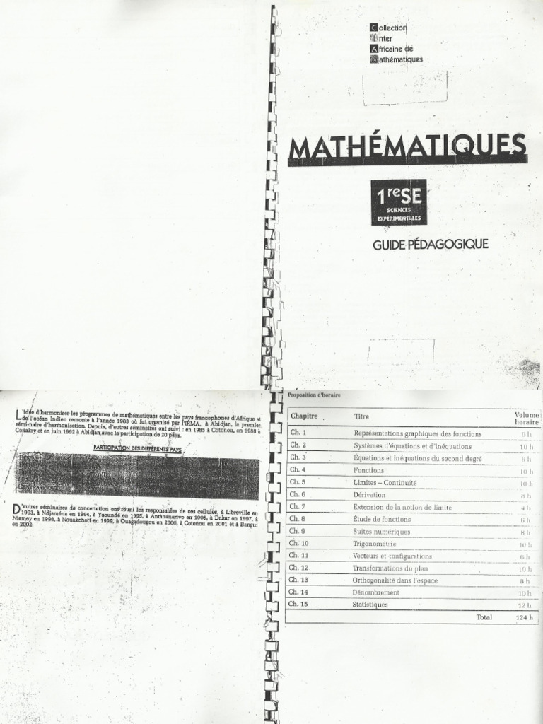 Corrigé Type CIAM 1ère SE | PDF