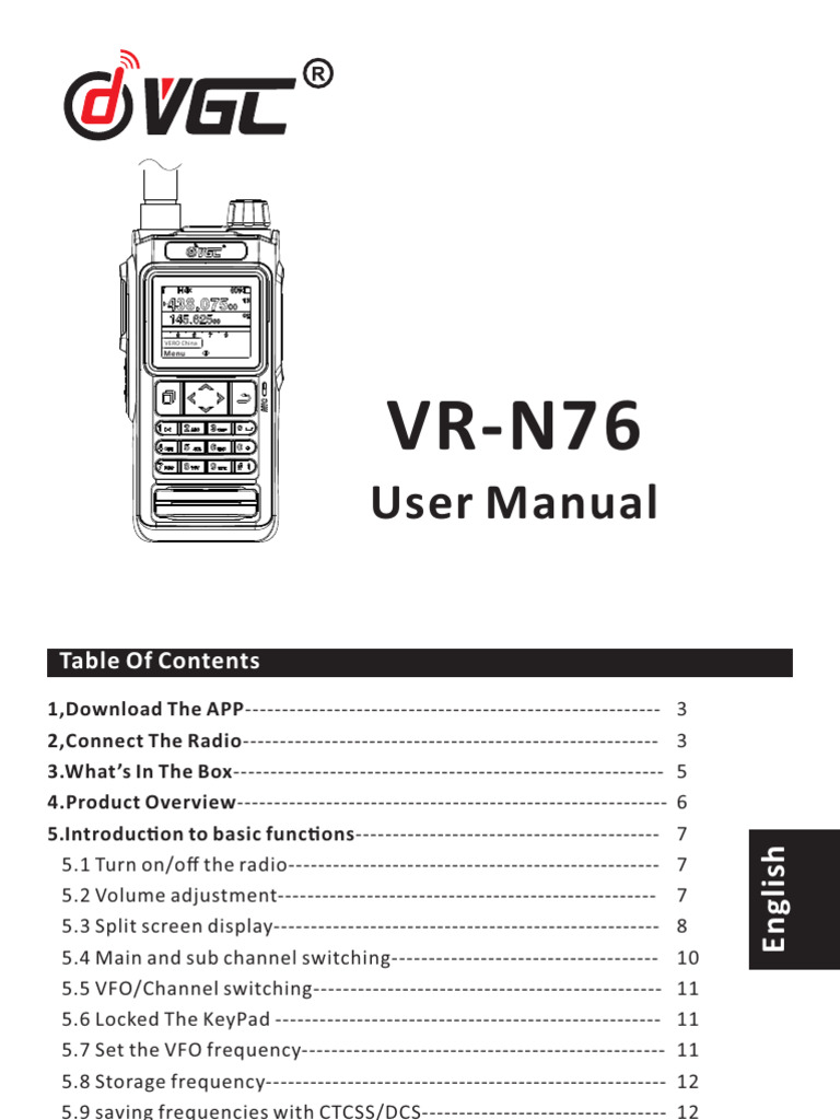 VR N76 Manual en C9ac | PDF | Compass | Computer Keyboard