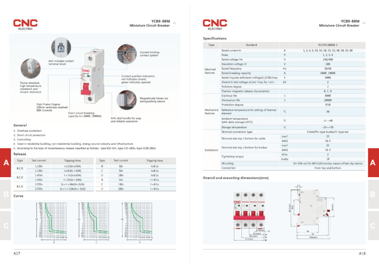CNC Datasheet MCB Ycb9 80m | PDF