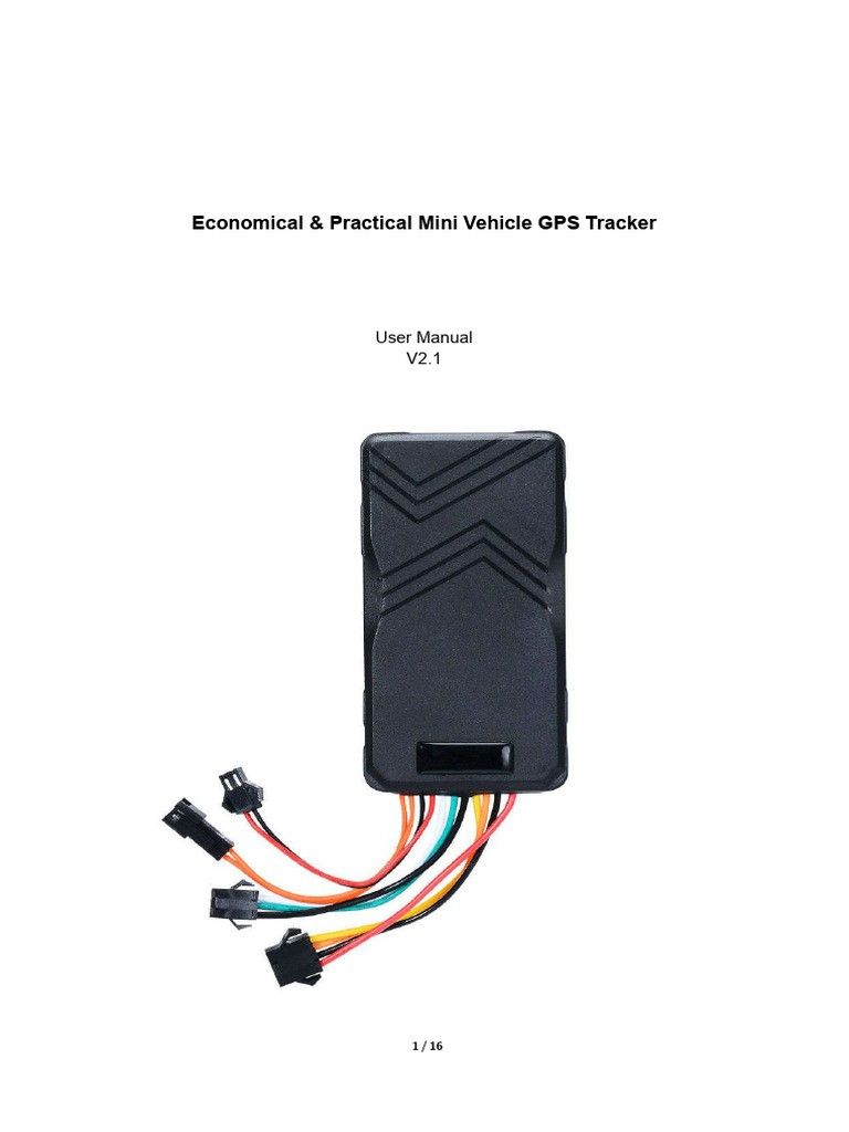 Mini Vehicle GPS Tracker User Manual | PDF | General Packet Radio ...