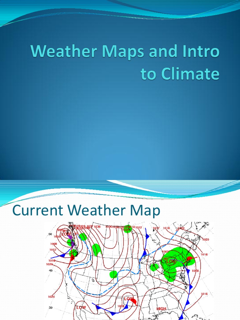 Weather Maps and Intro To Climate | PDF | Contour Line | Climate
