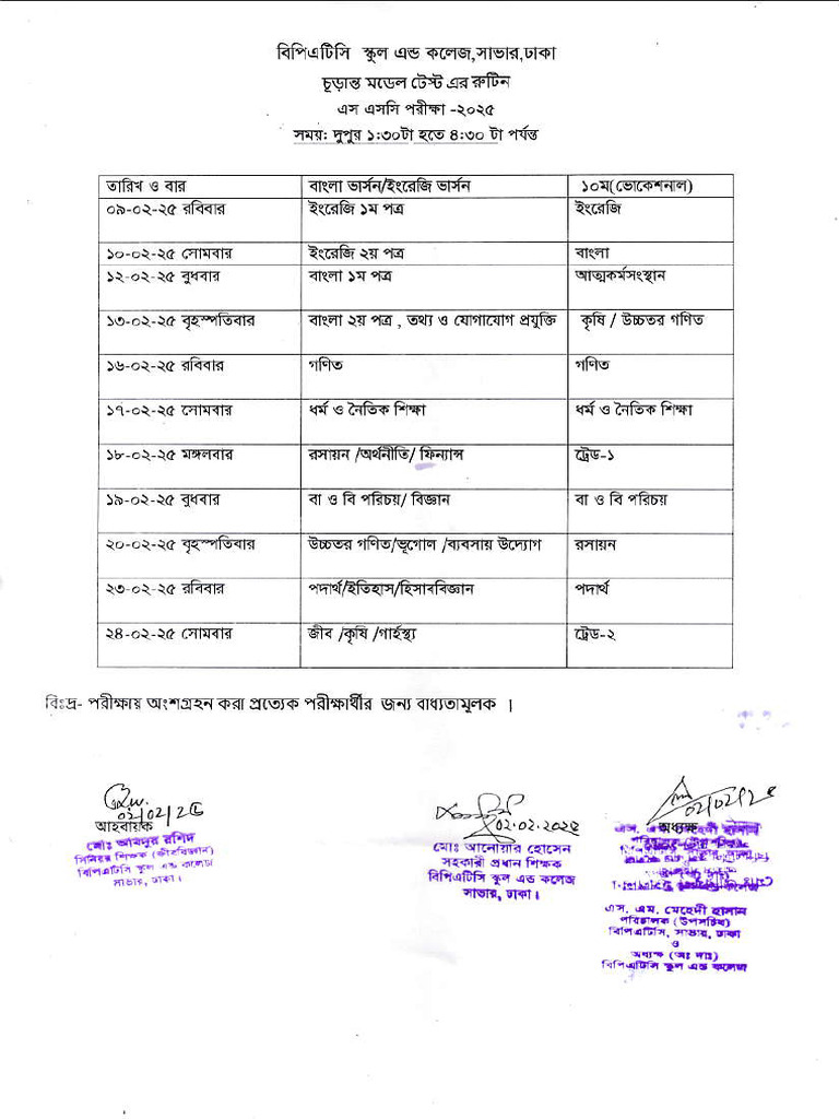 Routine Model Test 25 | PDF