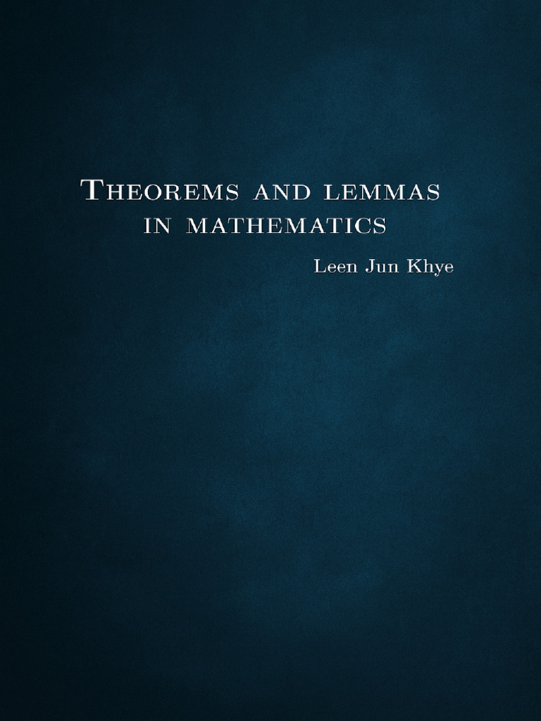 Theorems for Math Competitions | PDF | Number Theory | Discrete Mathematics