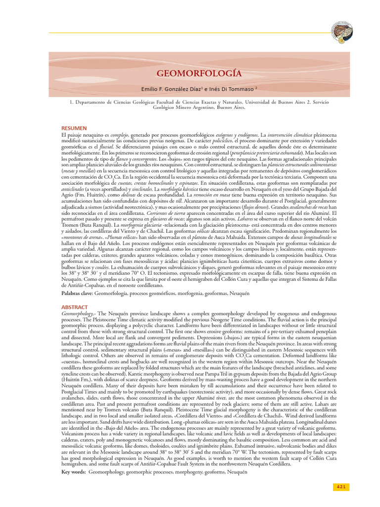 Capitulo 37 Gonzalez Diaz Geomorfo | PDF | Valle | Geomorfología