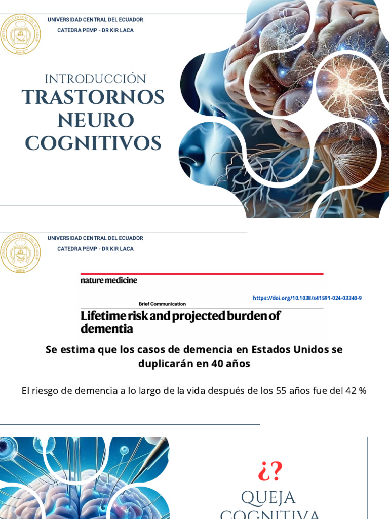 Clase 2 - Introducción A Los Trastornos Neurocognitivo | PDF | Demencia ...