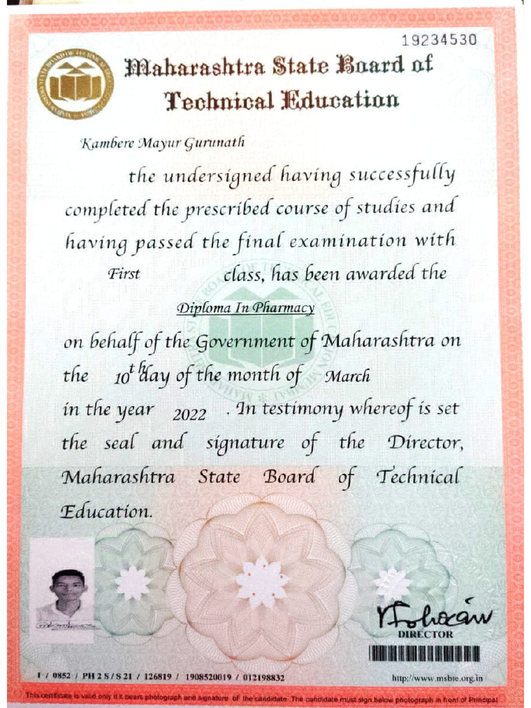 Diploma Board Certificate | PDF