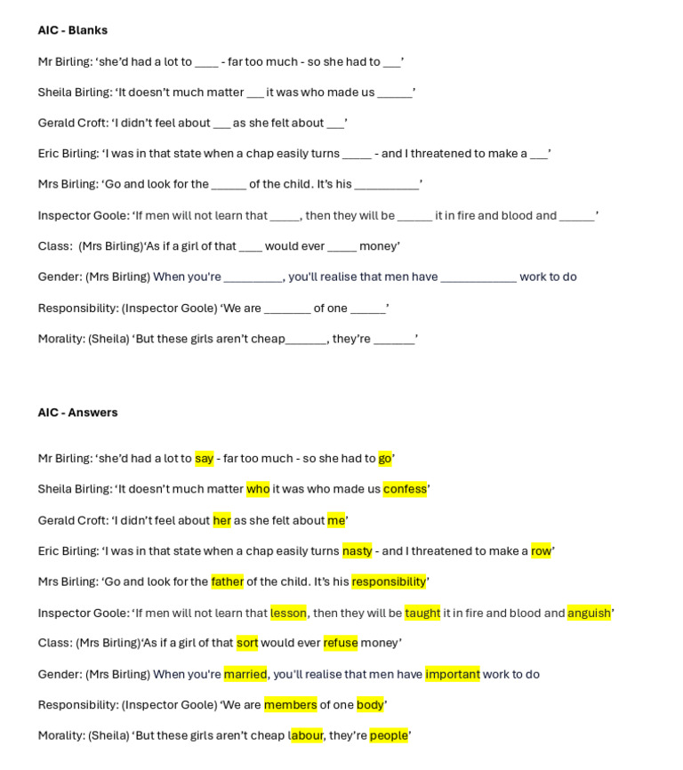 AIC Top 10 Quotes | PDF