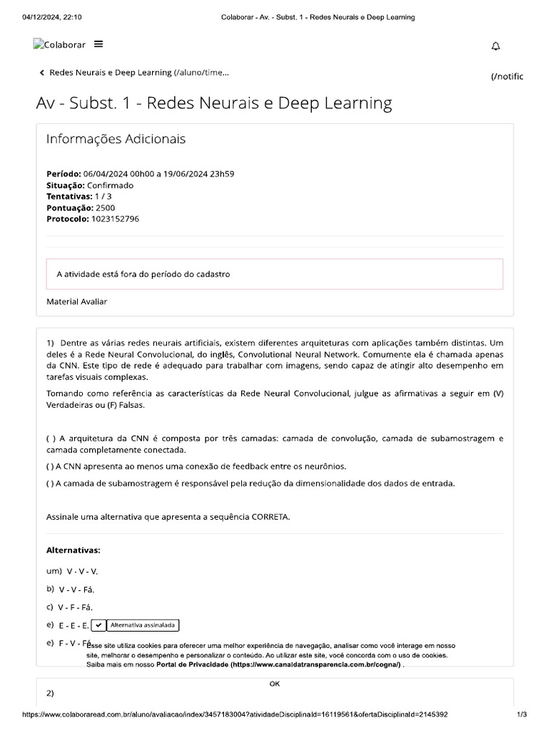Av3 Redes Neurais | PDF