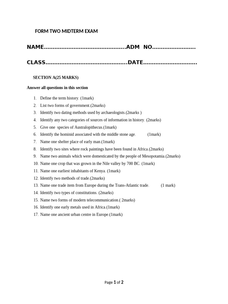 F2 HIST Midterm 3 | PDF