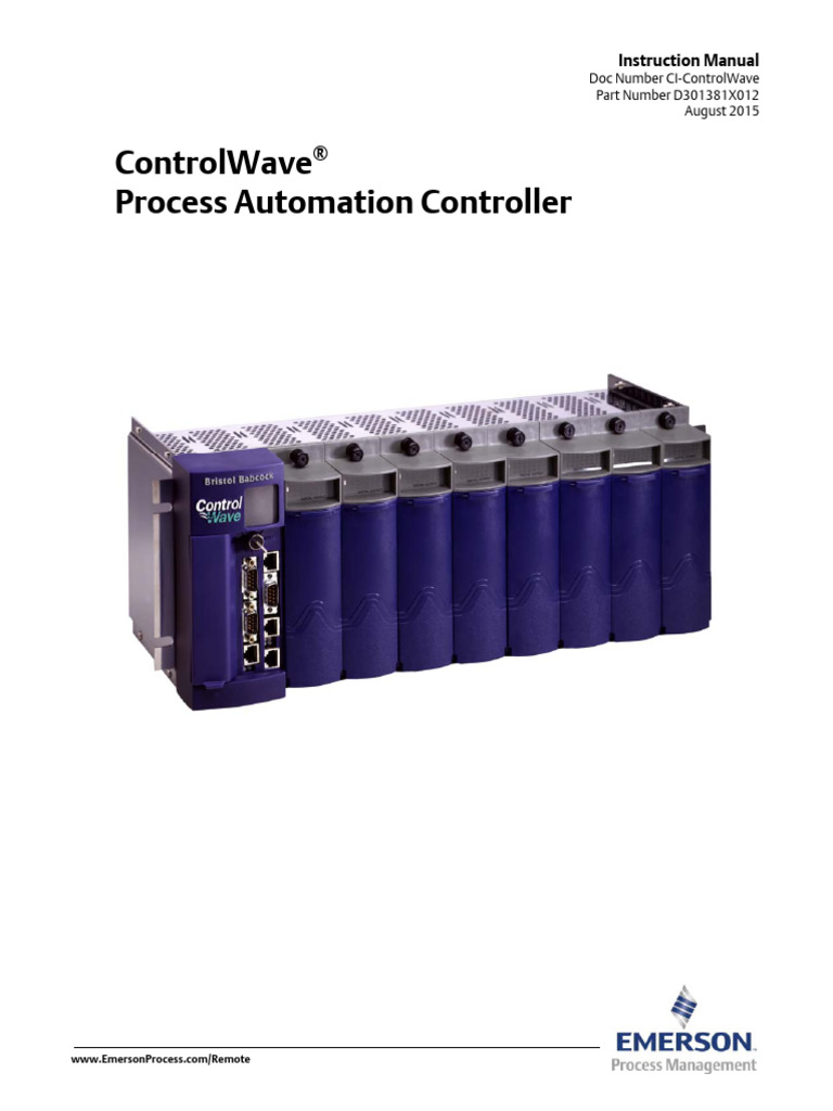 Instruction Manual Ci Controlwave Controlwave Process Automation Controller en 132404 | PDF ...