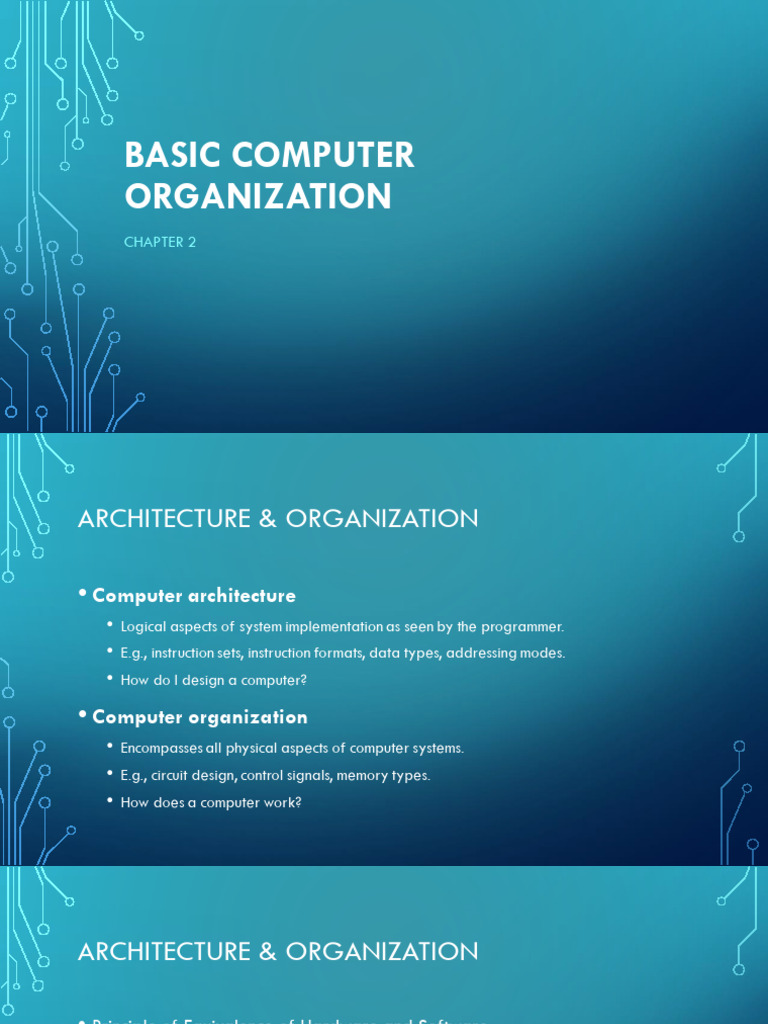 Basic Computer Organization | PDF | Random Access Memory | Central Processing Unit