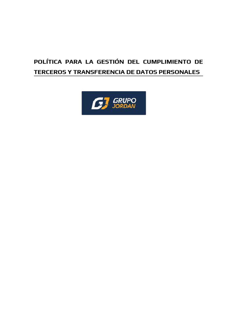 GJ-SGPD-CT-PGCT-Politica Gestion Cumplimiento Terceros y Transferencias ...