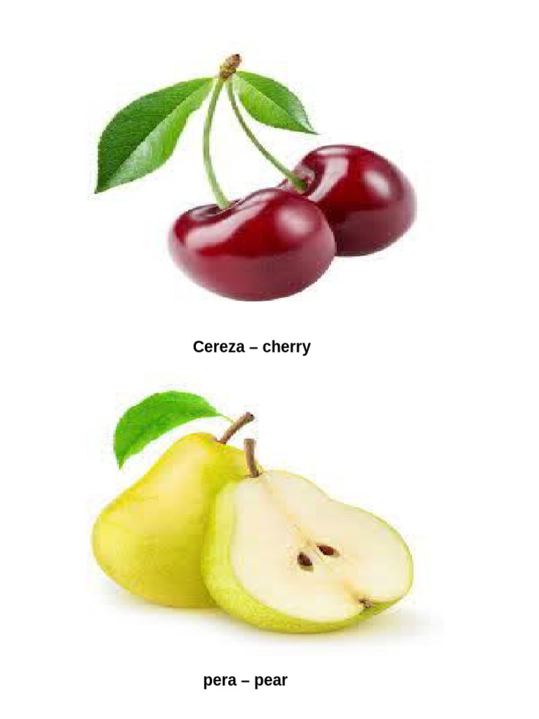 Spanish Vocabulary: Fruits & Body Parts | PDF