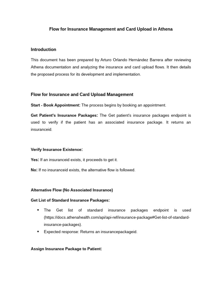 Insurance Management Flow in Athena | PDF | Computer Engineering ...