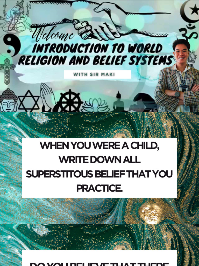 L1 - Belief System, World View, Religion, Spirituality | PDF