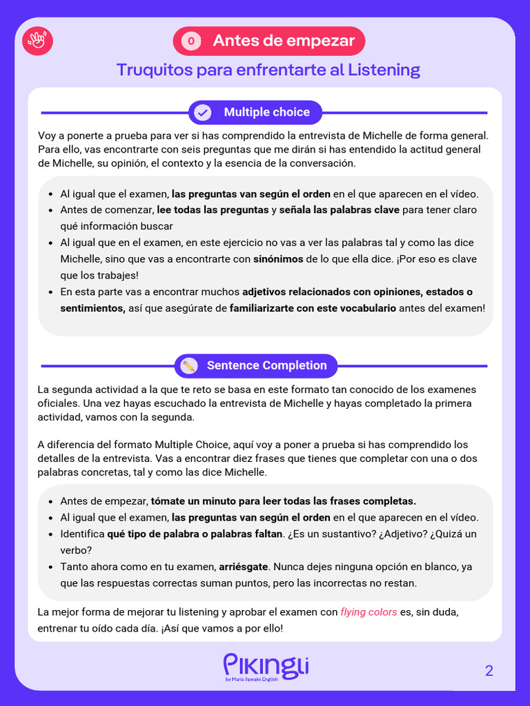 Comprensión de la entrevista a Michelle Obama | PDF | Michelle Obama