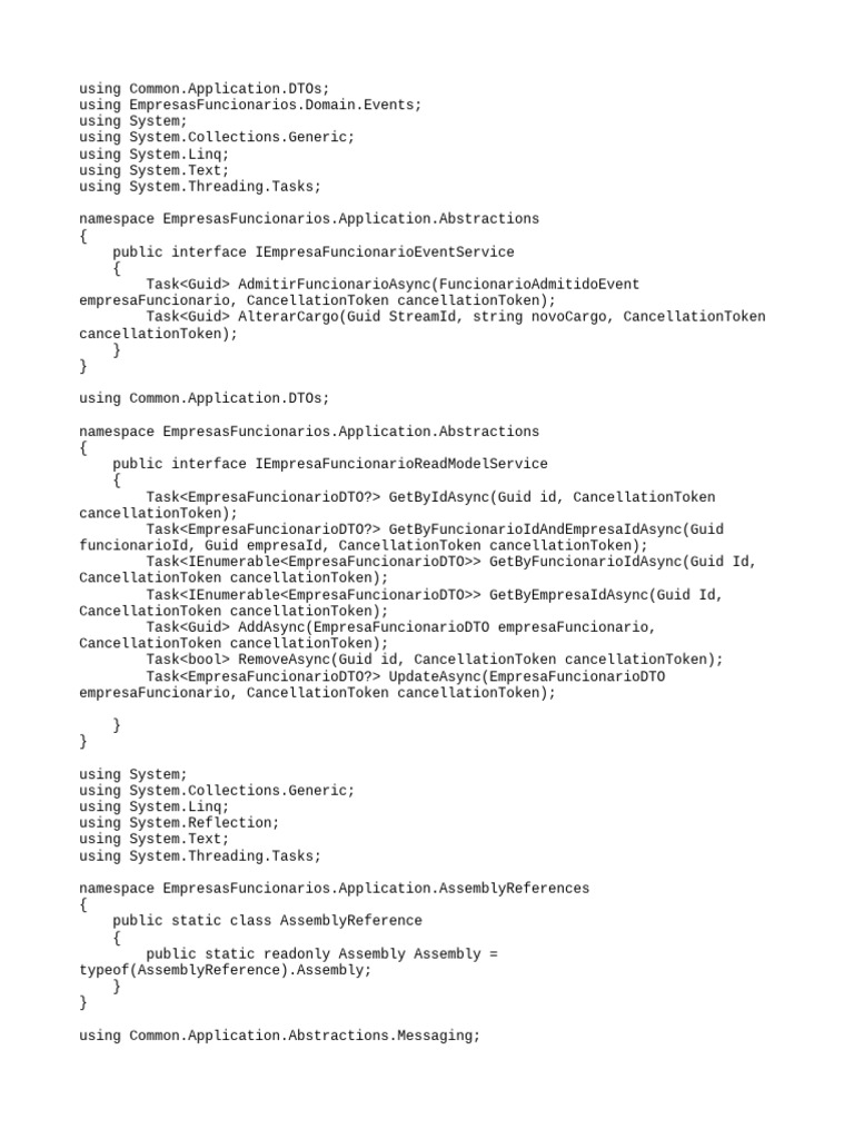 Codigo | PDF | Language Integrated Query | Software Engineering