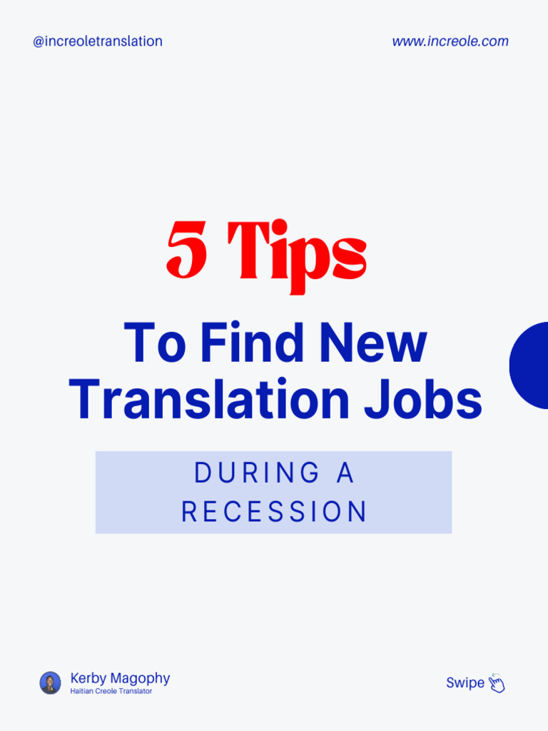 5 Tips To Find New Jobs As A Translator | PDF | Human Communication