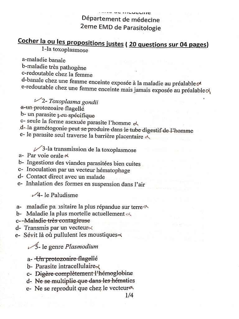 Parasito Emd2 2018-2019 | PDF