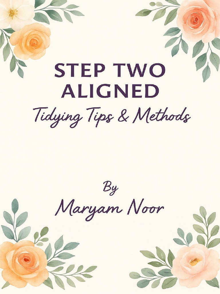 Step Two Tidying Tips With Cover and Back | PDF
