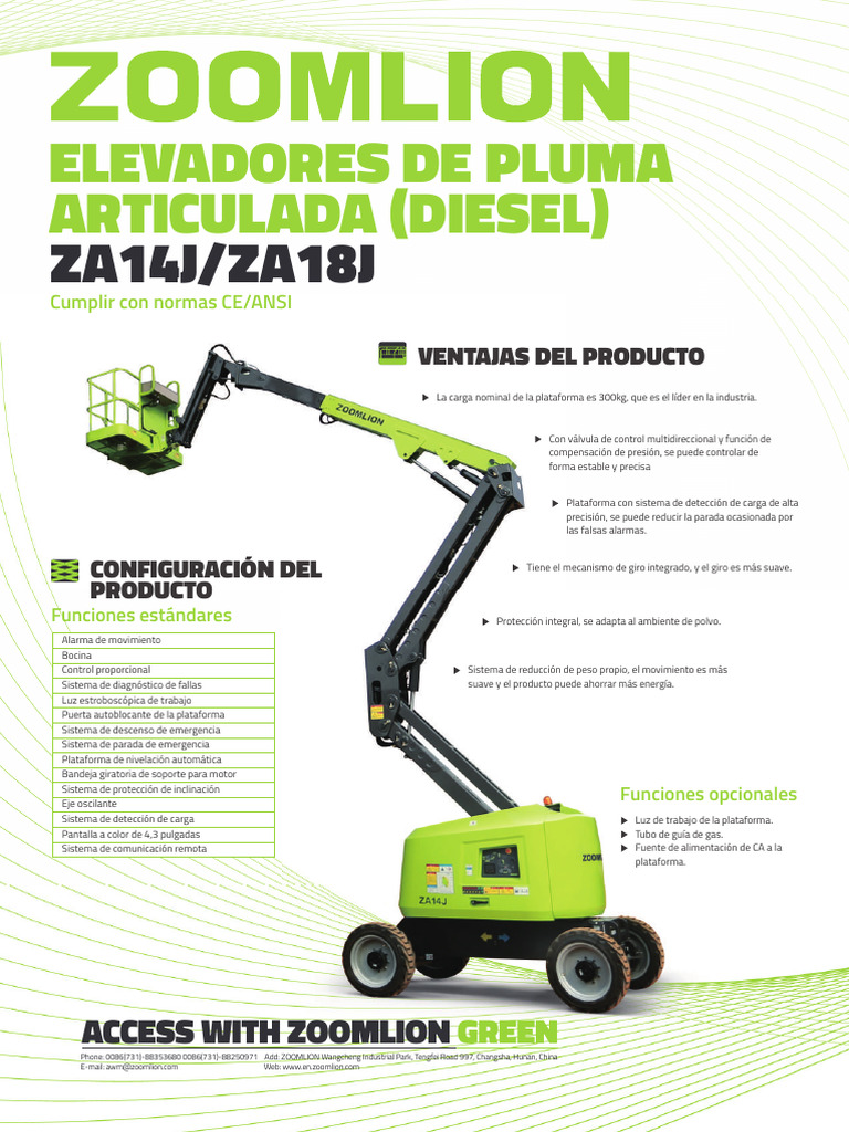 Ventajas del Manlift Articulado | PDF | Vehículo de motor | Vehículos