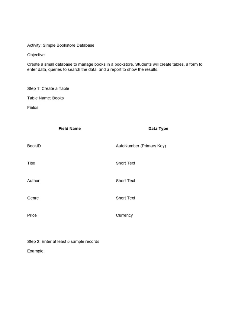 Database Activity PDF | PDF
