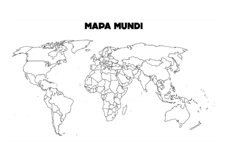 Mapa Mundi Sem Nome | PDF