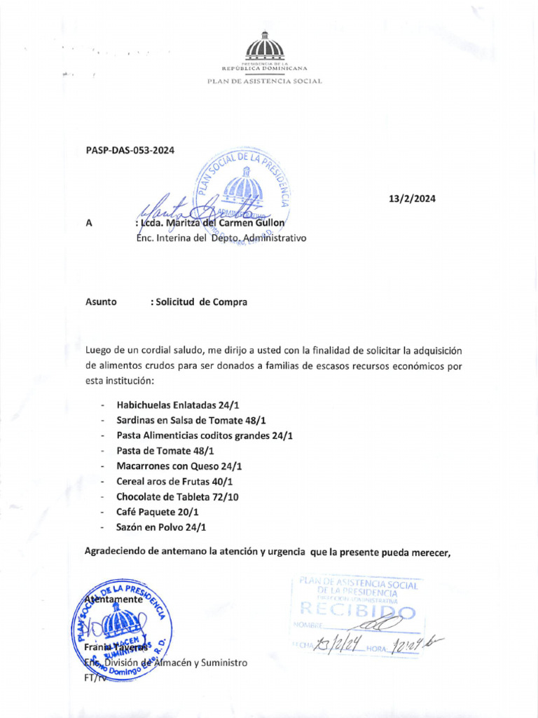 Solicitud de Compra | PDF