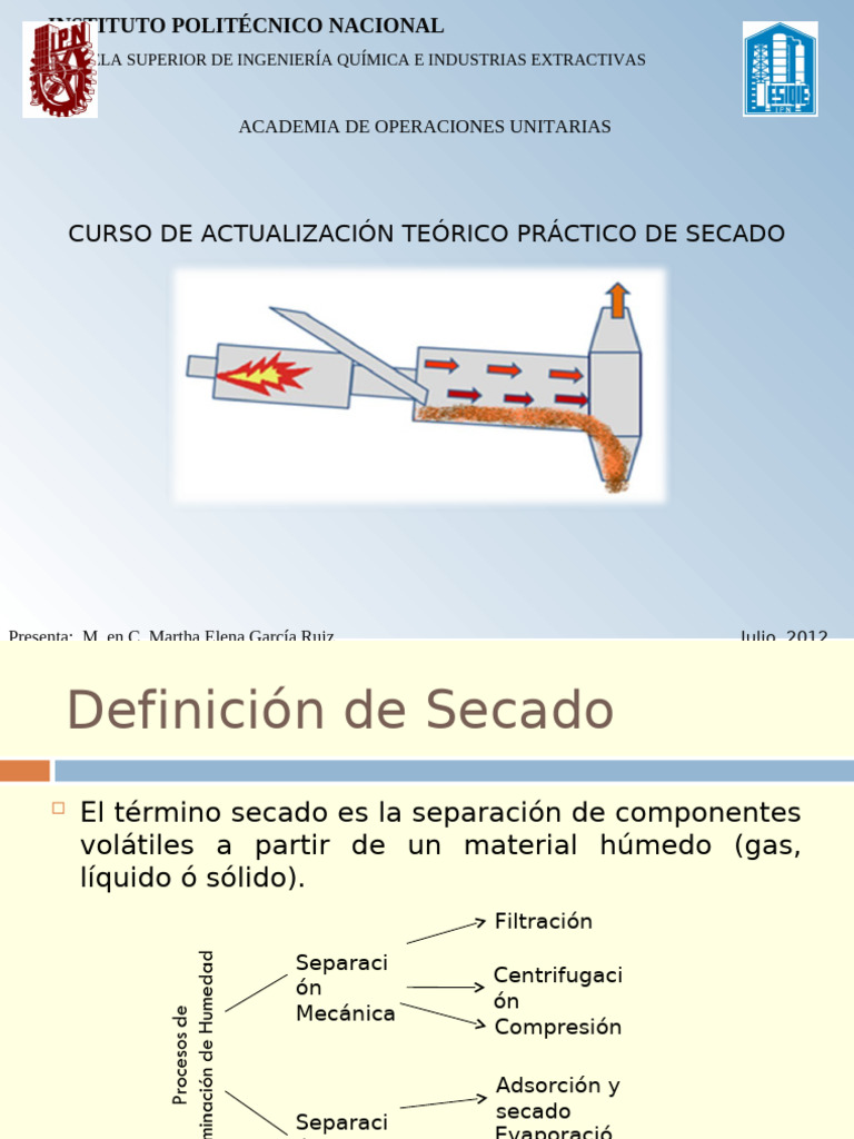 Curso de Secado: Métodos y Parámetros | PDF | Líquidos | Calor
