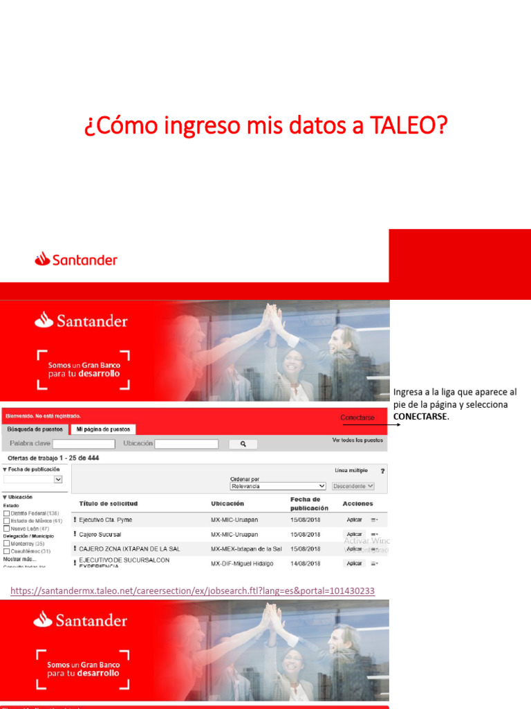 1.2 Cómo Ingreso Mis Datos A TALEO | PDF