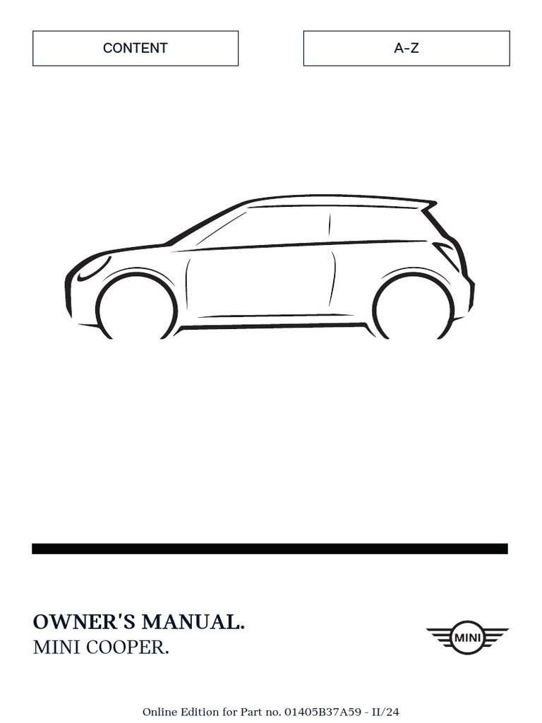 MINI Cooper Owner's Manual Guide | PDF | Mini | Vehicle Technology